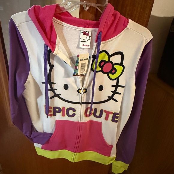 Sanrio | Other | Rare Hello Kitty Epic Cute Zip Up Hoodie | Poshmark